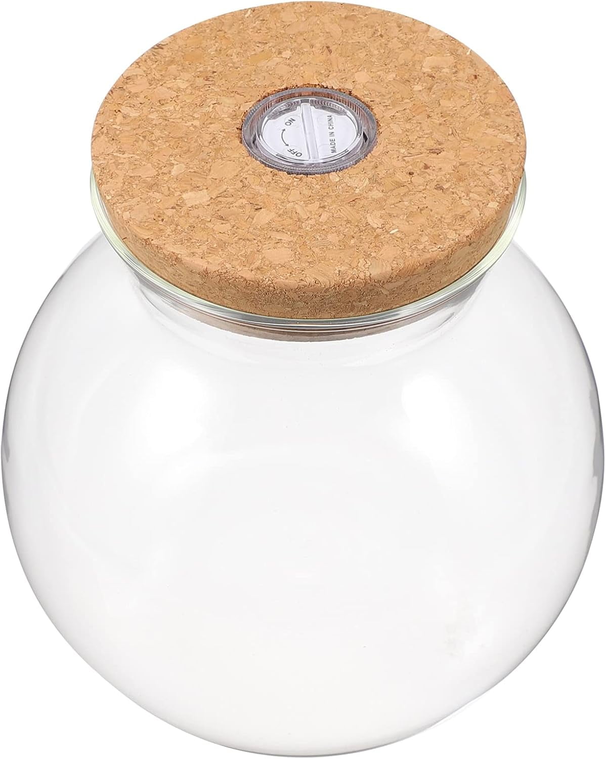 ZHAAGRJ Fish Bowl with LED Light - Small Betta Fish Tank with LED ...