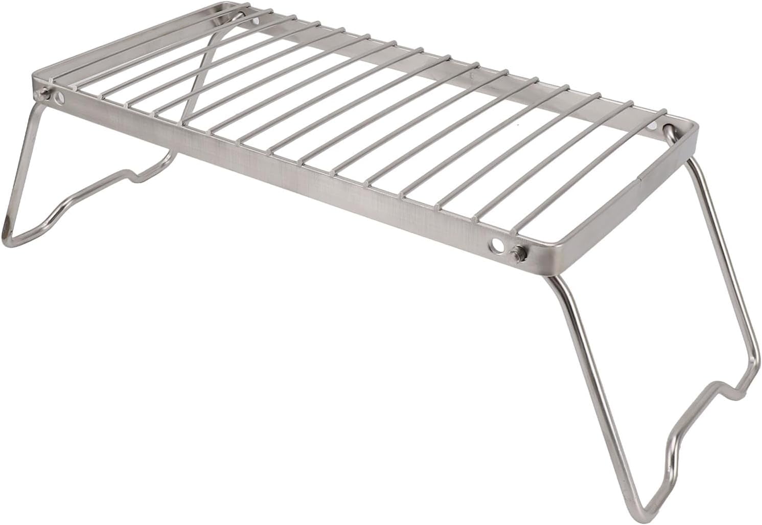 ZHAAGRJ Folding Campfire Grill, Stainless Steel Camping Grill Grate ...