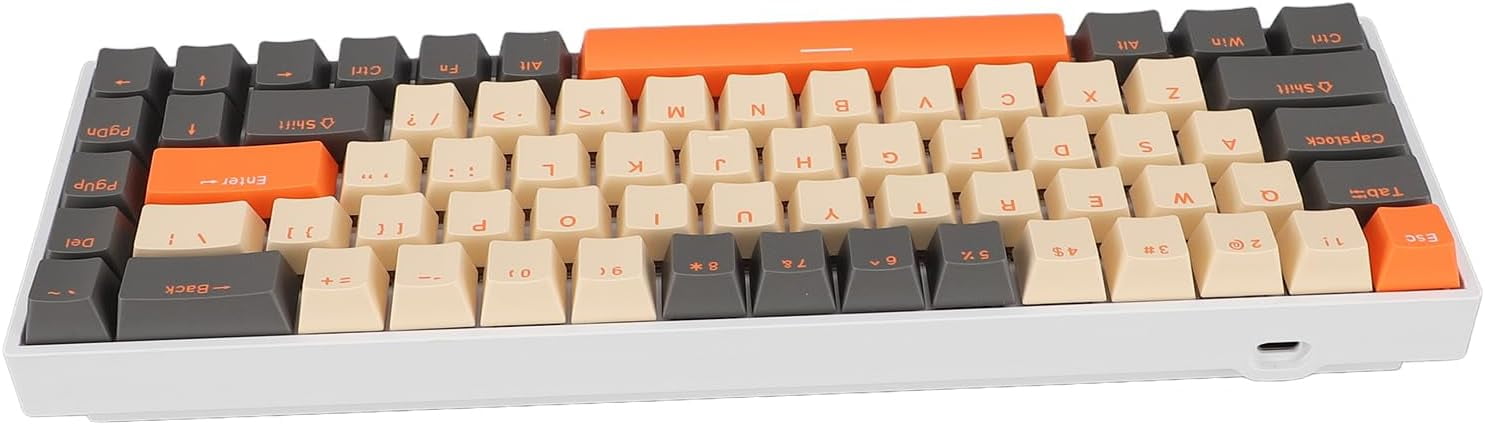 ZHAAGRJ Gaming Mechanical Keyboard, 68 Keys RGB Backlit Ergonomic Type ...