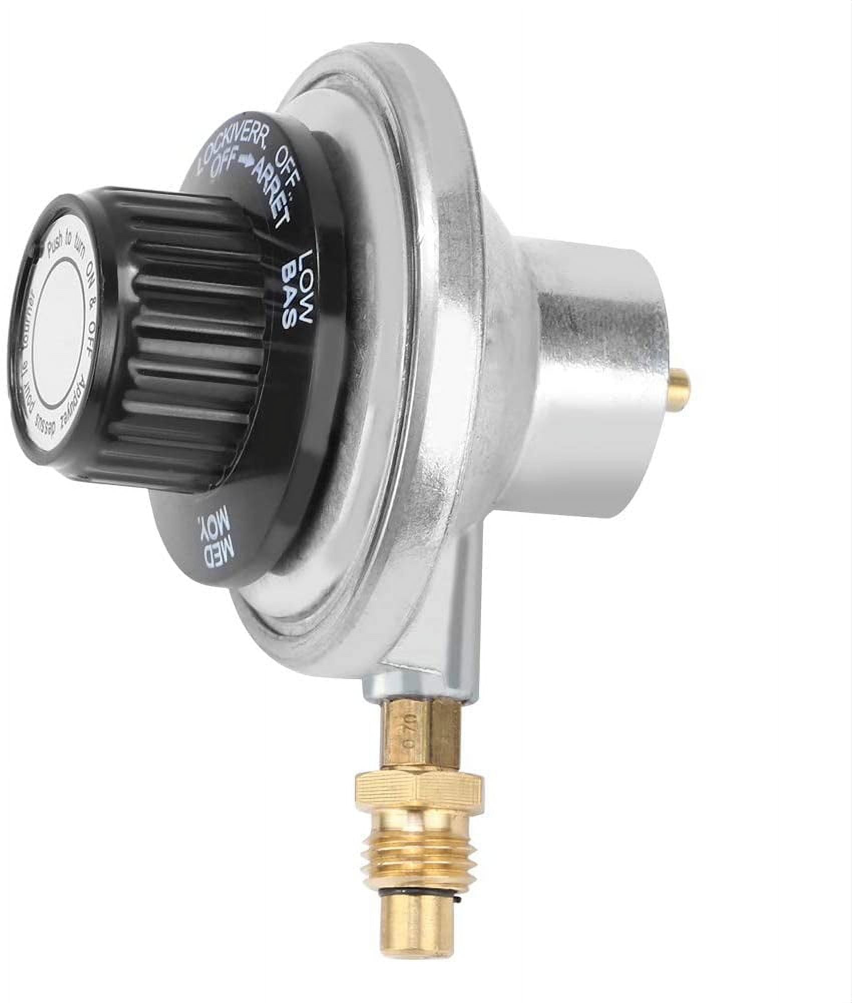 ZHAAGRJ Gas Adjustable Regulator, 1"-20UNF Gas Grill Control Valve Zinc ...