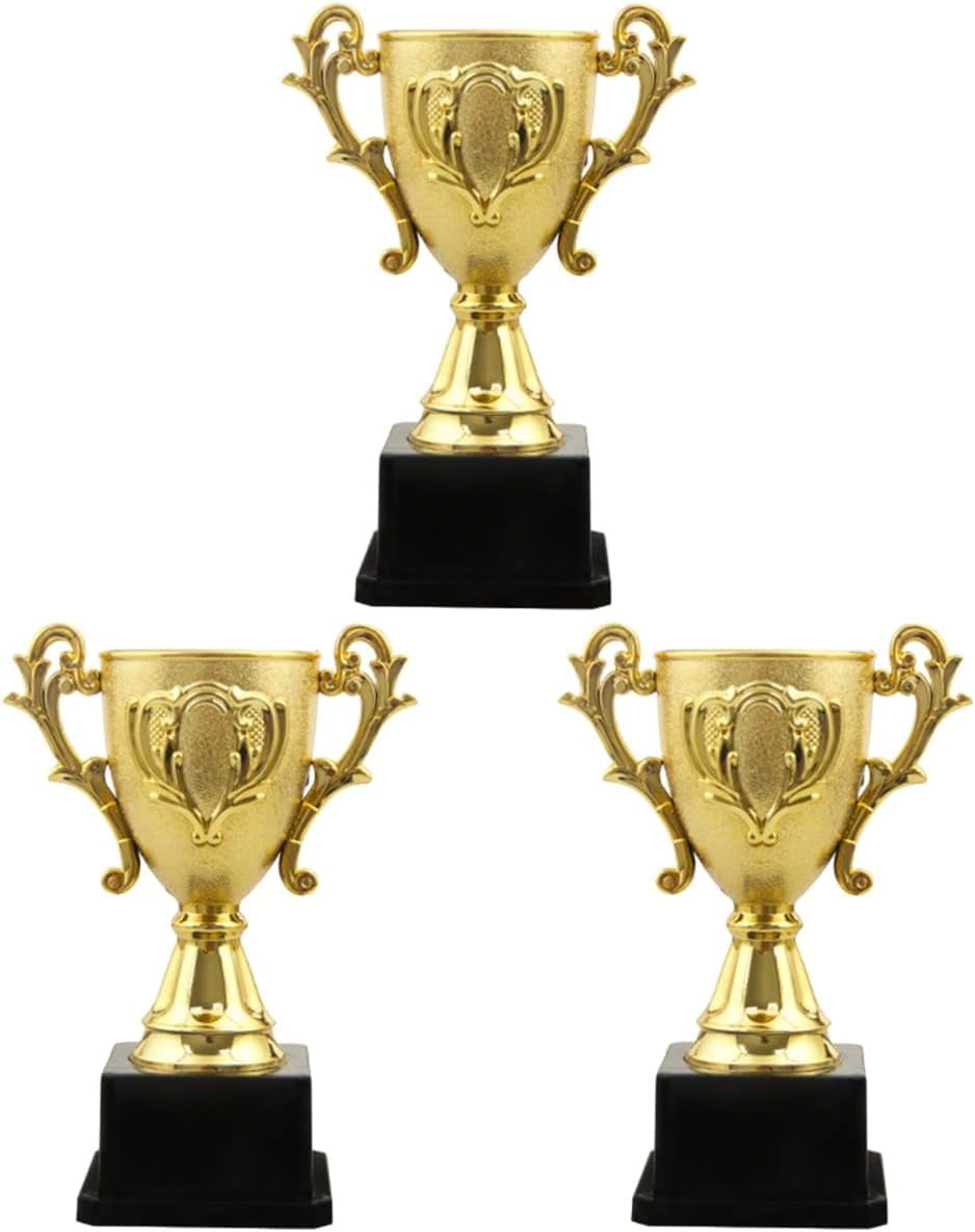ZHAAGRJ Gold Award Trophies: Golden Trophies for Kids Awards Plastic ...