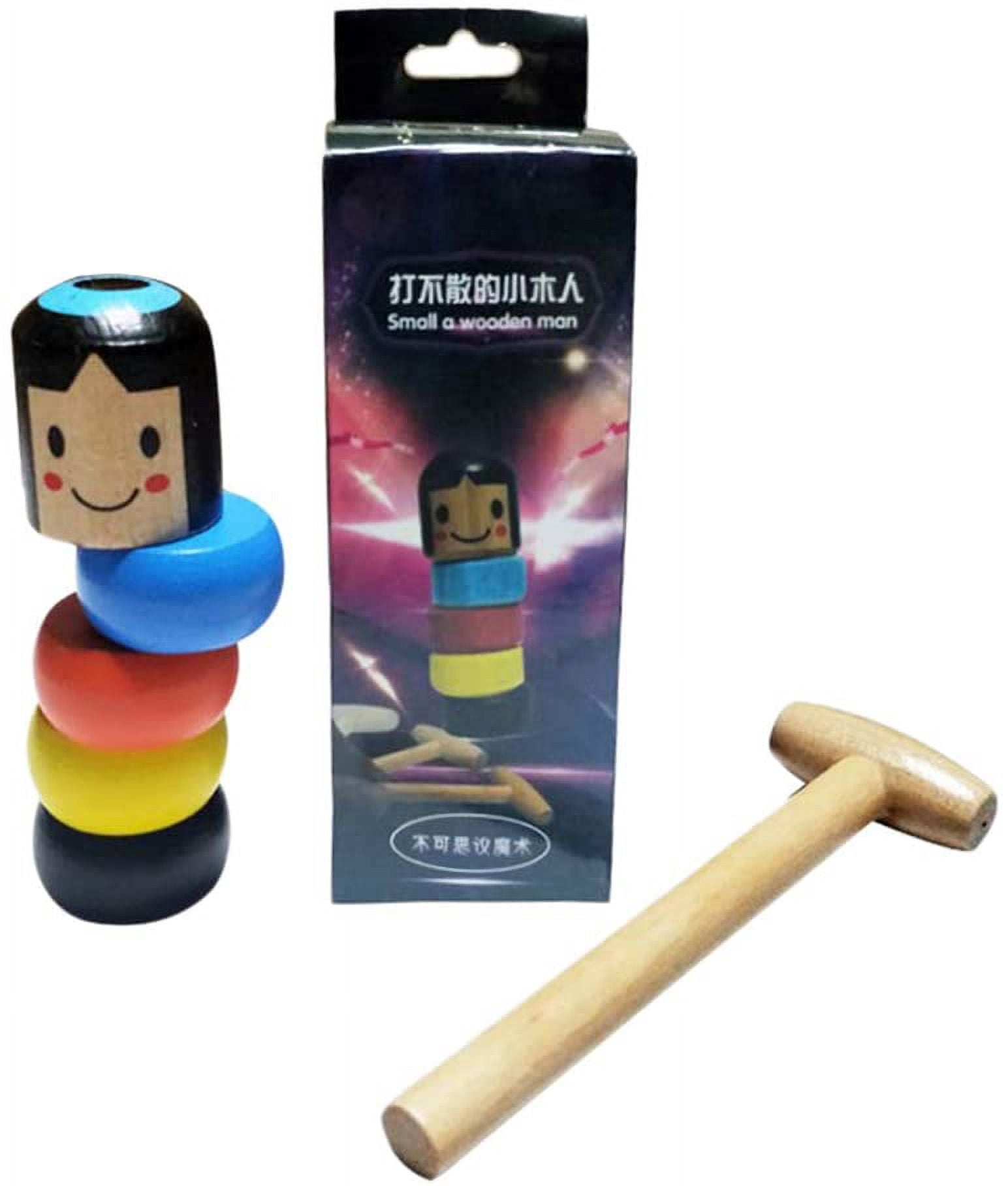 ZHAAGRJ Interesting Magic Toy,Little Wooden Man, Who Cant Beat, Little ...
