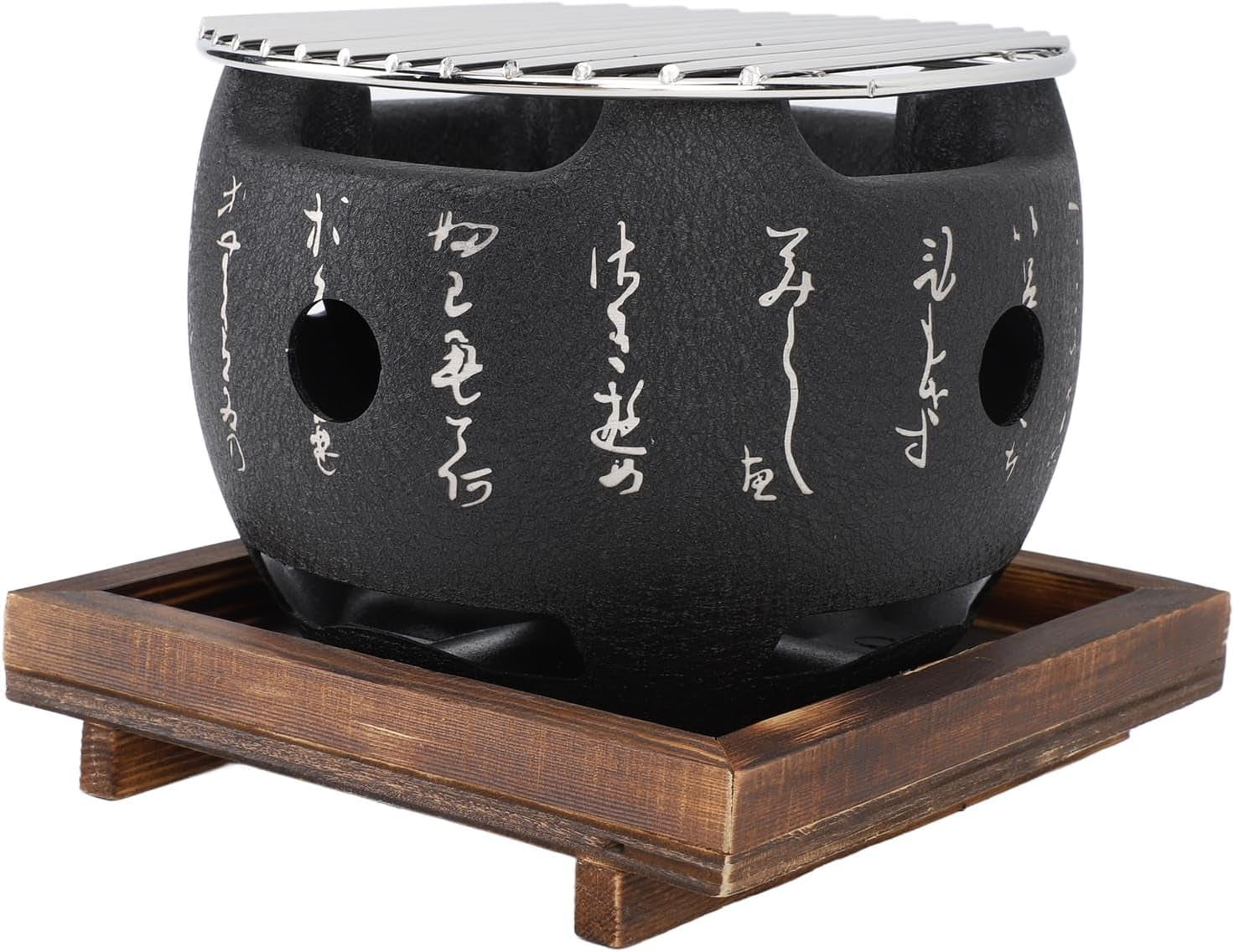 ZHAAGRJ Japanese Grill Mini Portable Japanese BBQ Grill Round Food ...