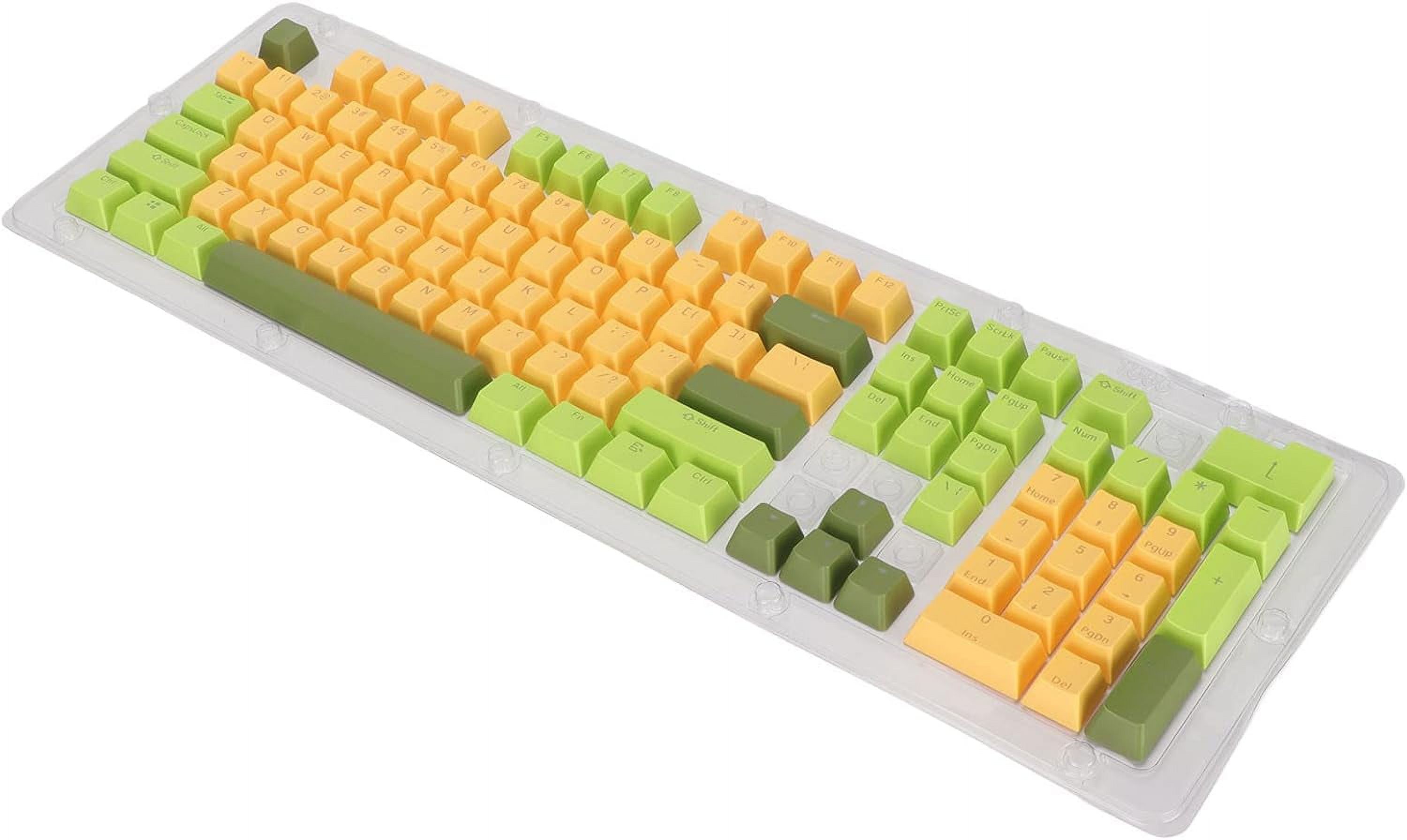 ZHAAGRJ Keycaps,107 Key Three Color Gaming Custom Keycaps,Translucent ...