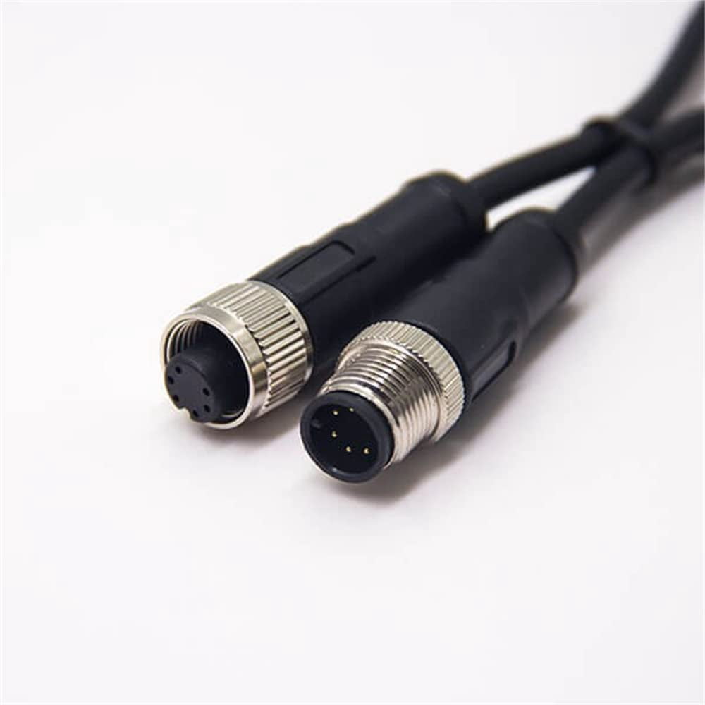 ZHAAGRJ M12 Connector Male to Female Double Ended Cable Female to Male ...