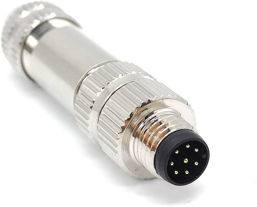 ZHAAGRJ M8 Connector Straight Aviation Plug Solder Type for Cable Metal ...