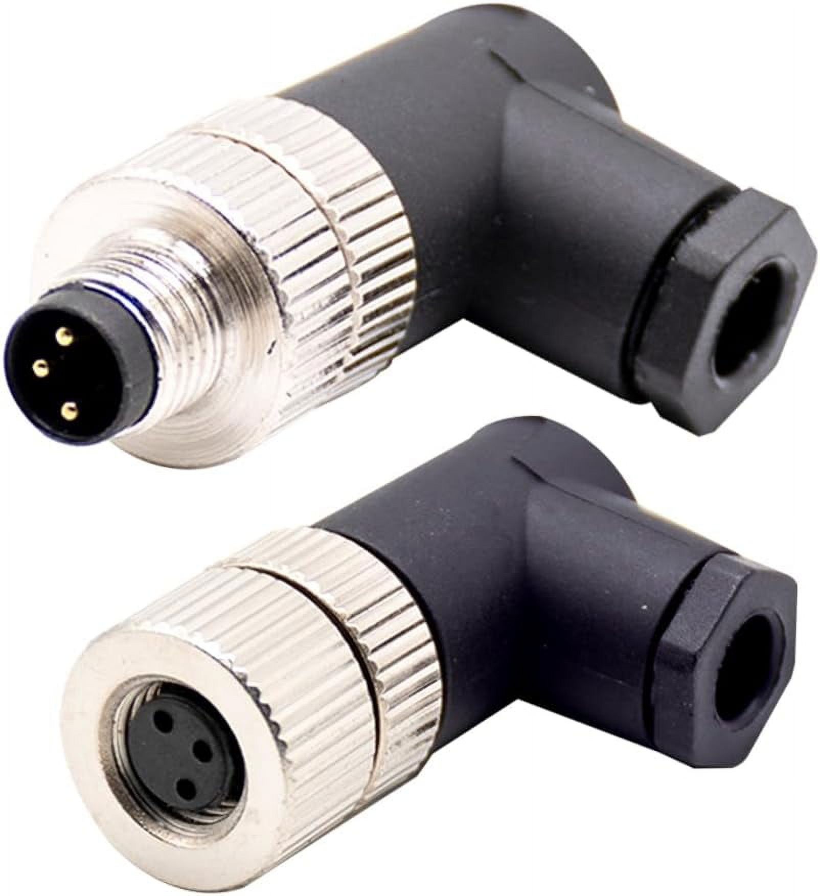 ZHAAGRJ M8 Field Wireable Connector Plug, Field Assembly M8 Connector A Coding IP67 Waterproof ...