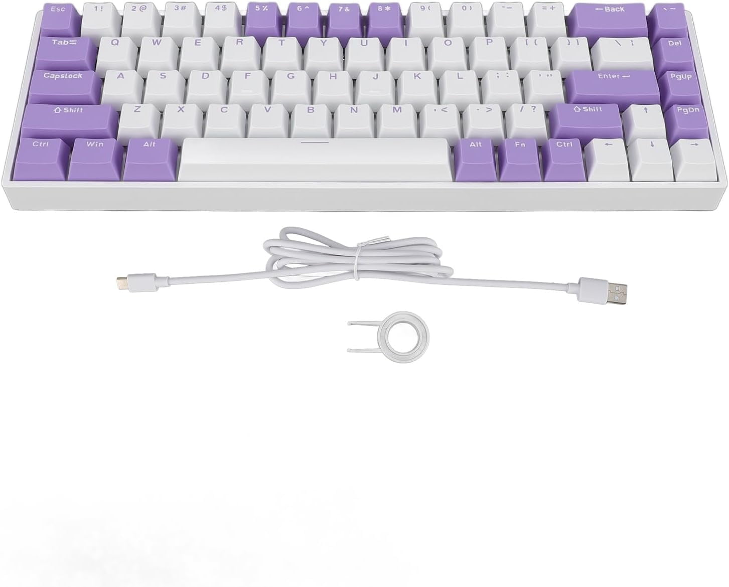 ZHAAGRJ Mechanical Keyboard, USB C Wired Gaming Keyboard, RGB Backlit ...