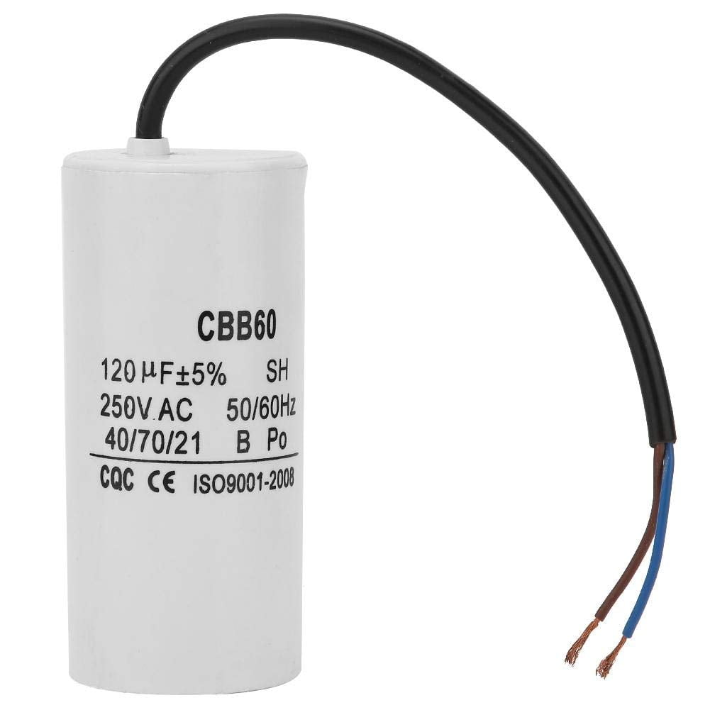 ZHAAGRJ Motor Run Capacitor, AC CBB60 Capacitor 250V AC Capacitor 120uF ...