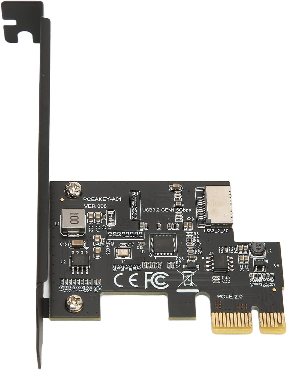 ZHAAGRJ PCIE to USB 3.2 Expansion Card, 5Gbps Transfer Rate 20PIN USB3 ...
