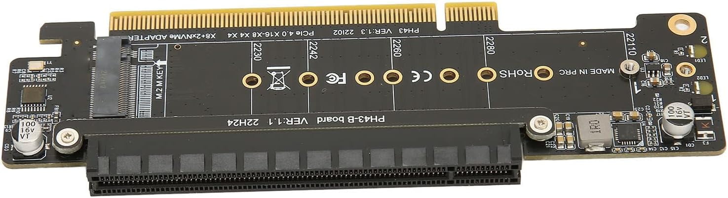 ZHAAGRJ PCIE X16 Expansion Card, M.2 NVMex2 Supports PCIE4.0 Pcie X16 ...