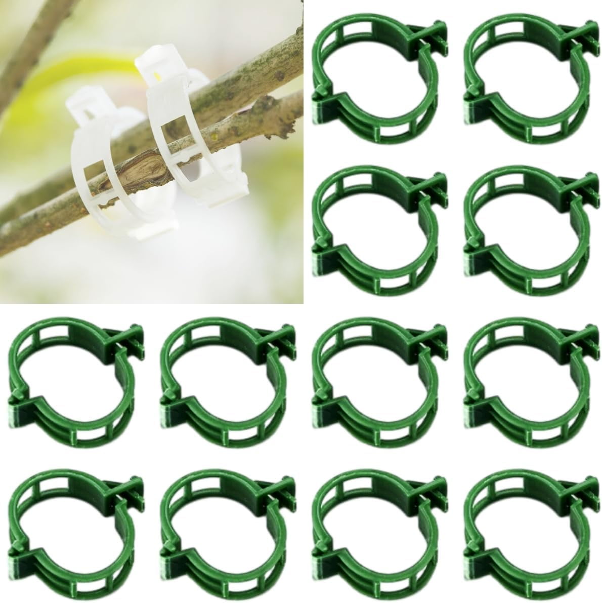 ZHAAGRJ Plant Support Clips, Secured Plastic Plant Clips for Climbing ...