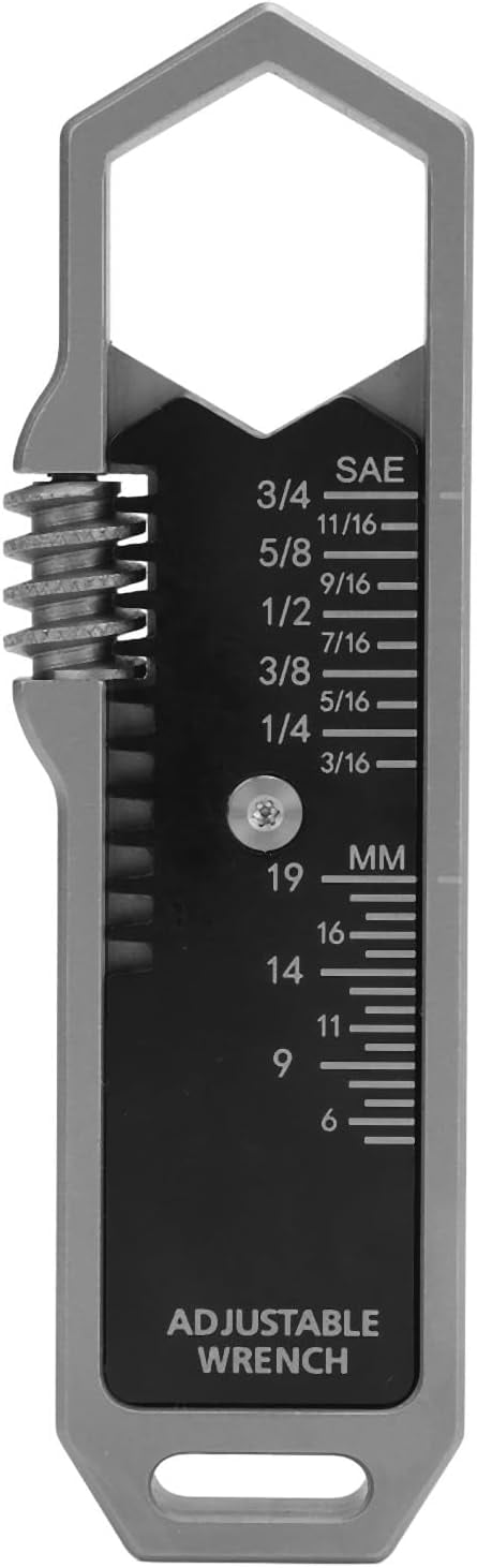 ZHAAGRJ Pocket Wrench, EDC Adjustable Wrench 3/16-3/4 Inch, 5-19mm ...