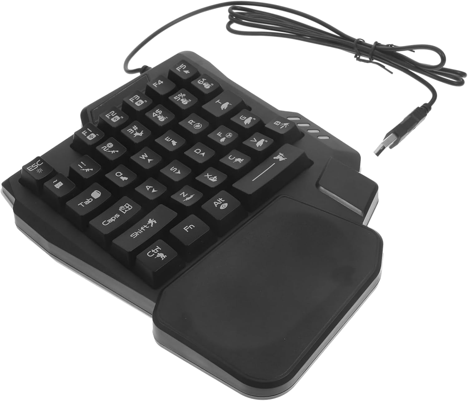 ZHAAGRJ Portable 35-Key Keyboard LED Backlight E-Sport Keyboard ...