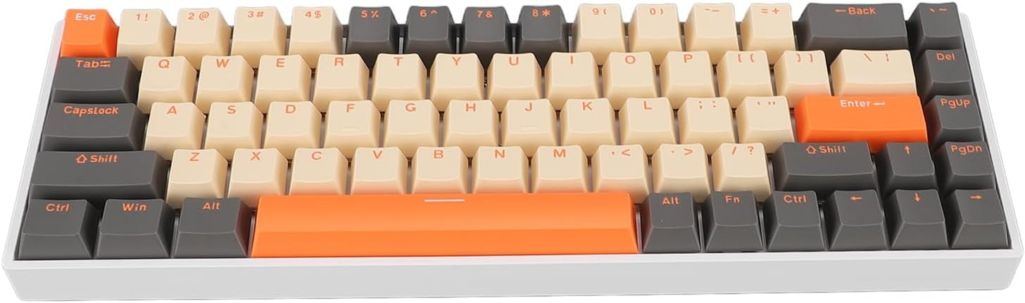 ZHAAGRJ Portable 60% Mechanical Gaming Keyboard, 68 Keys Dynamic RGB ...