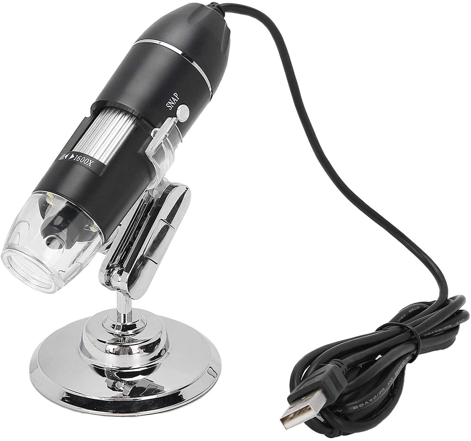 ZHAAGRJ Portable Electron Microscope, 1600X 8 Digital Microscope with 8 ...