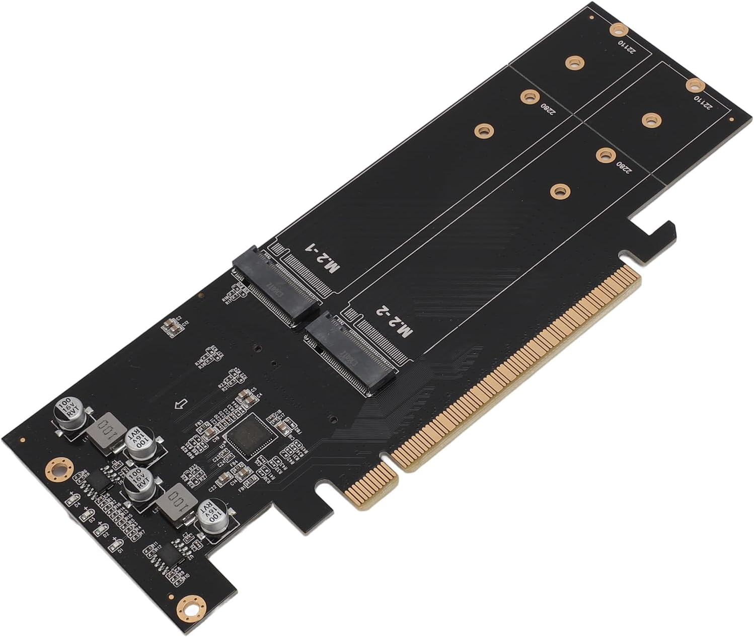 ZHAAGRJ Quad M.2 NVMe to PCIe 4.0 X16 Adapter, 4 Port High Speed ...