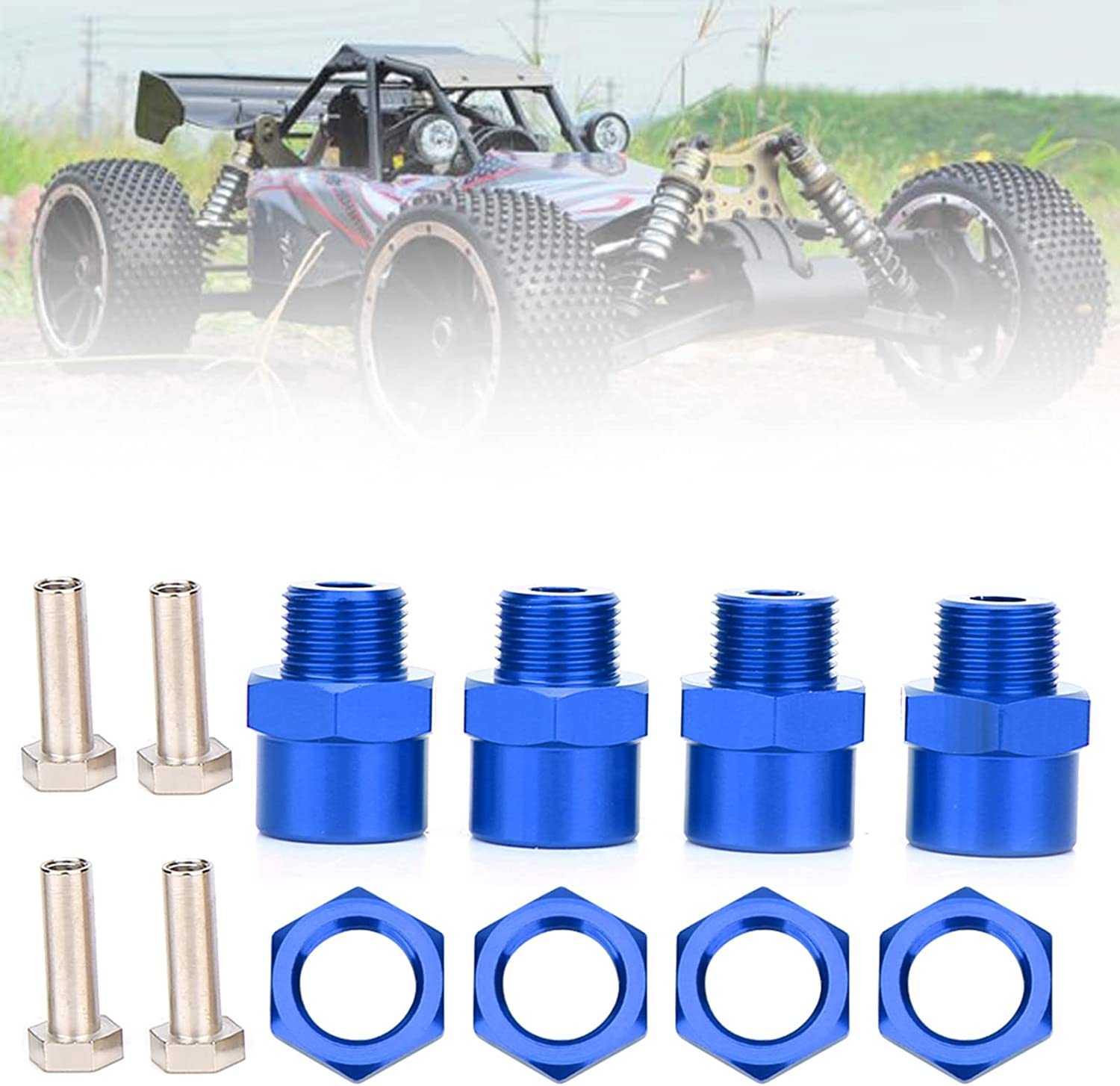 ZHAAGRJ RC Car Wheel Hex Hub Adapter12mm to 17mm AdapterHex Adapter 12mm Conversion Accessories ...