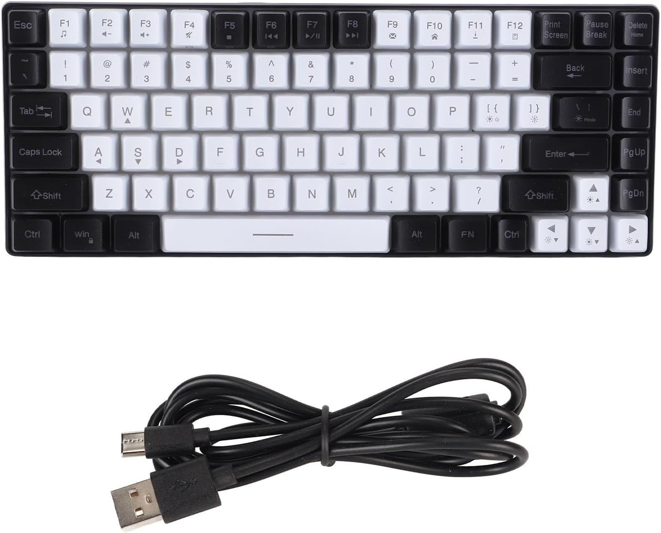 ZHAAGRJ RGB Backlit 80% Layout Type C Gaming Keyboard with Ergonomic ...