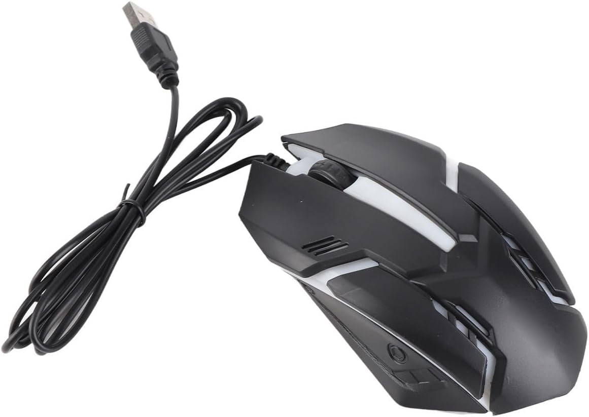 ZHAAGRJ RGB Gaming Wired USB Computer with 1600 I 3D Scroll Wheel ...