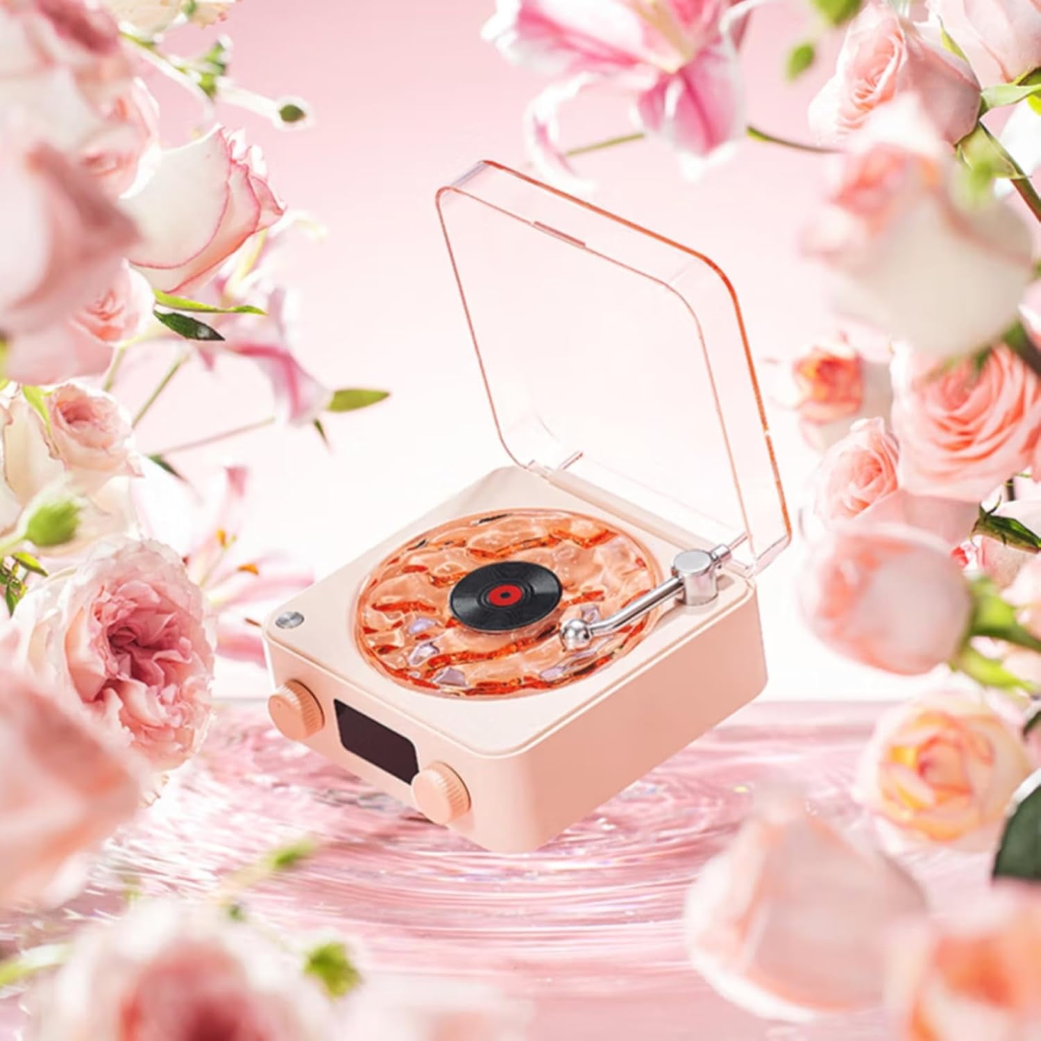 ZHAAGRJ Record Player BT Speaker, Old Fashioned Classic Speaker with ...