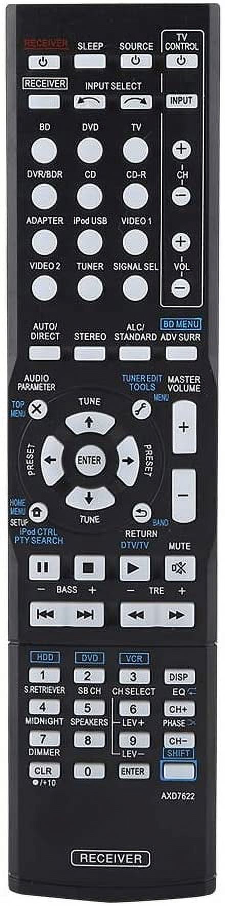 ZHAAGRJ Remote Control Replacement Compatible for Pioneer VSX-520 AXD7622 VSX-522-K VSX-823-K ...