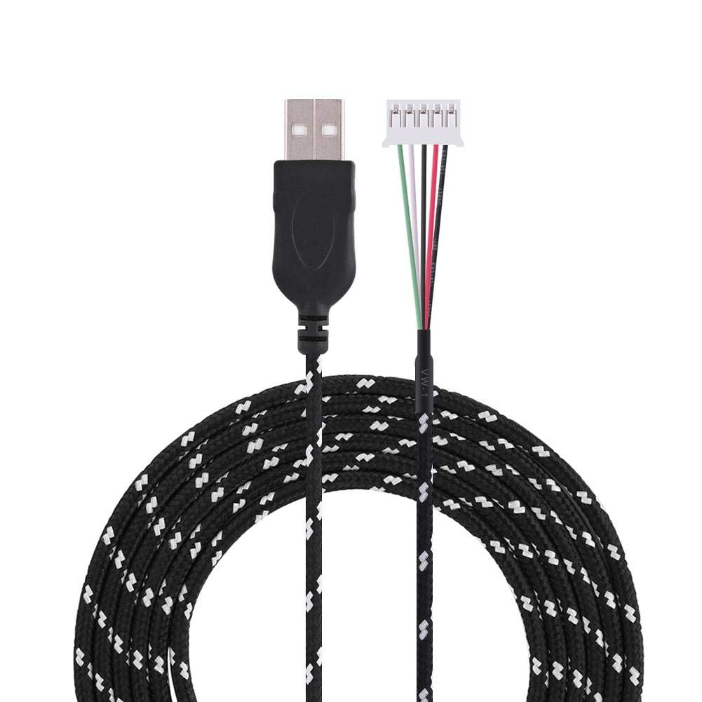 ZHAAGRJ Richer-R 2.2 Meters USB Mouse Lines Wire Mice Cable Replacement ...
