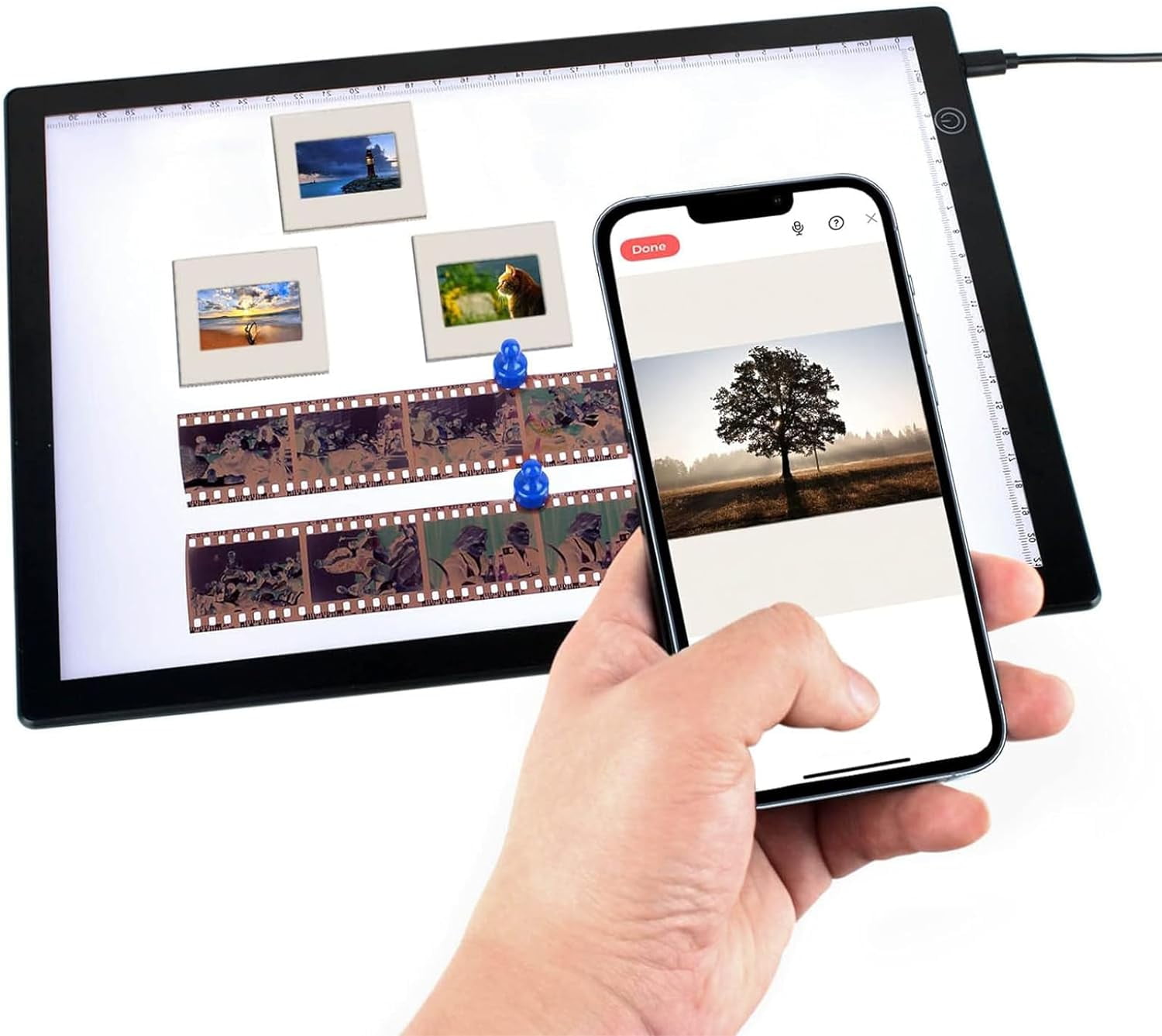 ZHAAGRJ Slide Viewer Light Pad, Ultra Thin USB C Powered Light Scanner ...