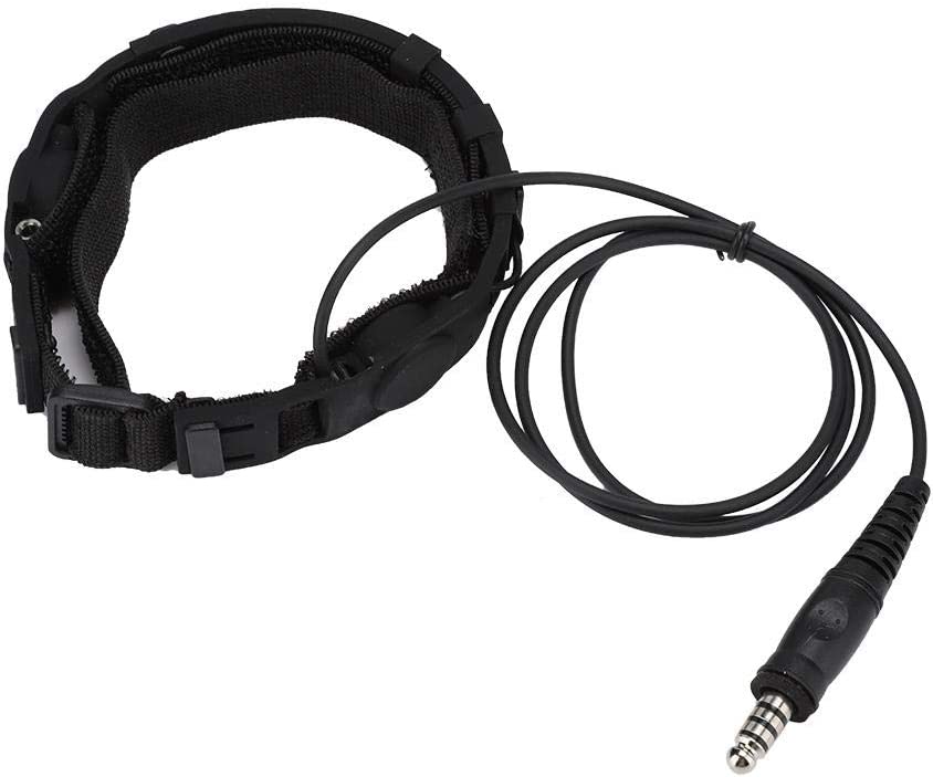 ZHAAGRJ Throat Mic Headset,Military Interface Z Tactical Throat Mic ...
