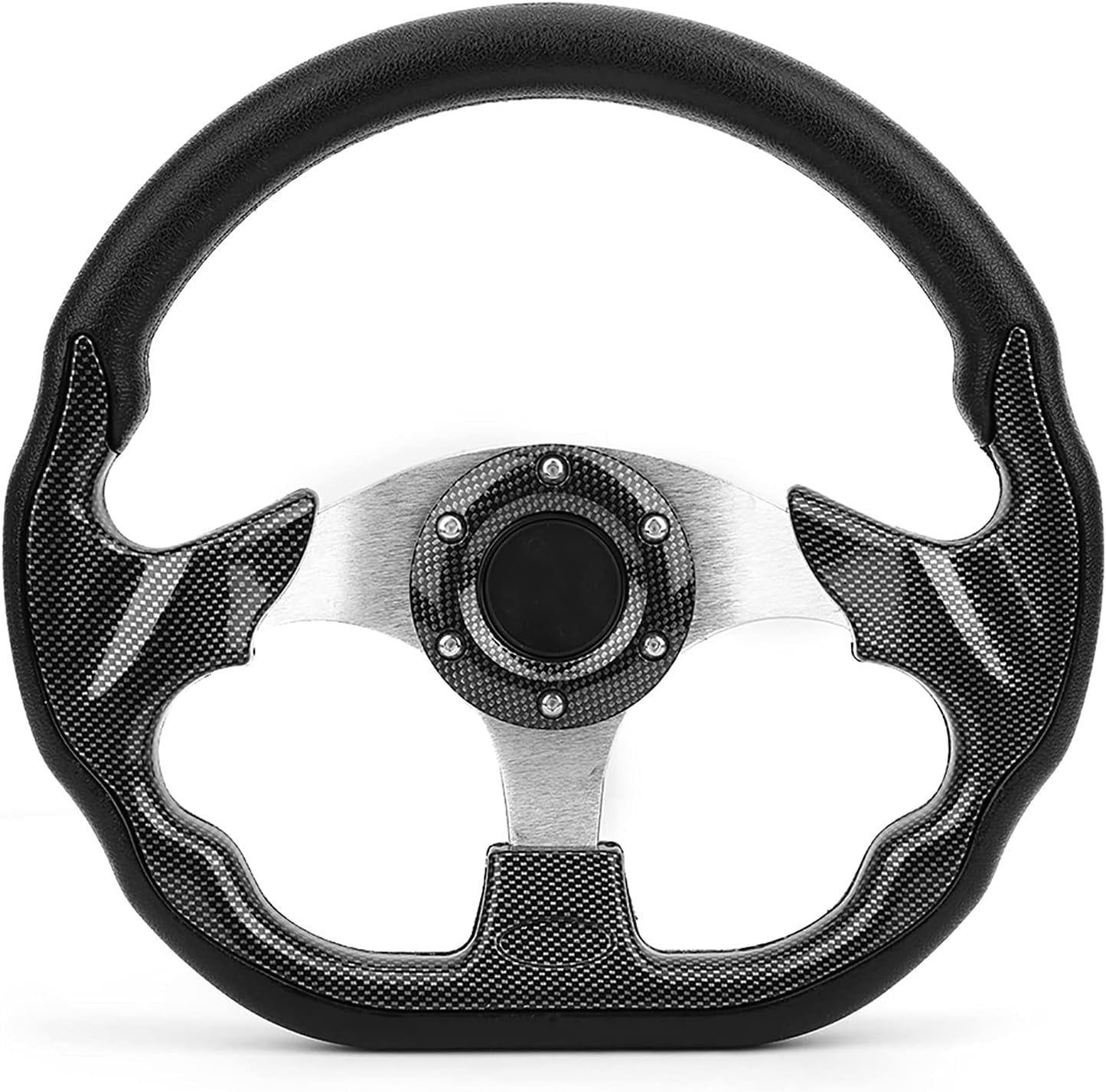 ZHAAGRJ Universal Steering Wheel, Carbon Fiber D shaped Flat bottom ...