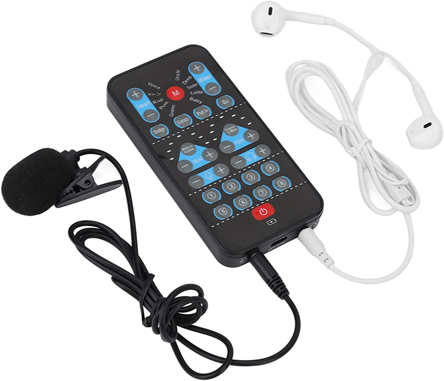ZHAAGRJ Voice Changer, Handheld Microphone Voice Changer Disguiser ...