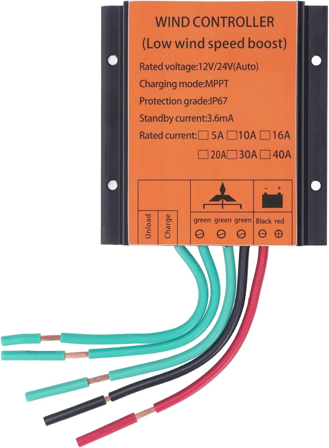 ZHAAGRJ Wind Turbine Charging Controller, Auto Match MPPT Mini Wind ...
