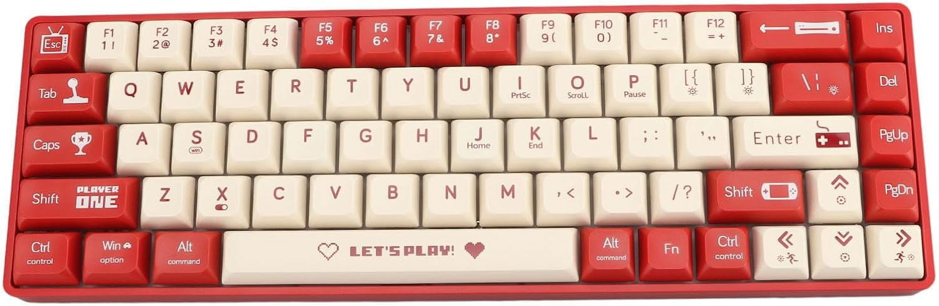 ZHAAGRJ Wired Mechanical Gaming Keyboard, 68 Keys Wired Keyboard ...