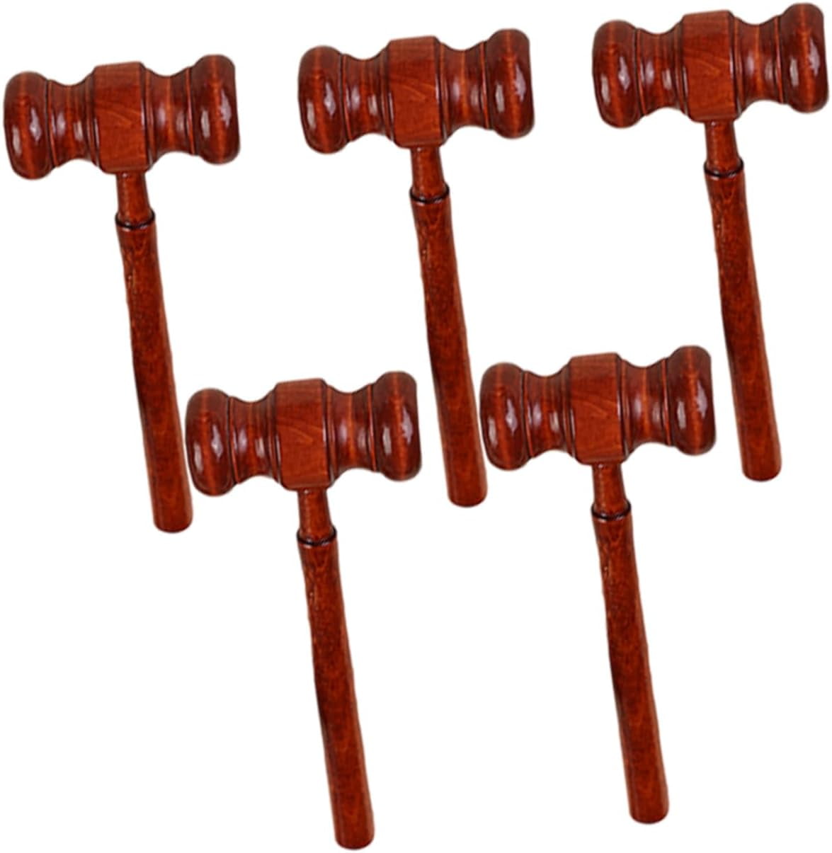 ZHAAGRJ Wooden Judge Hammer Set 5Pcs Mini Judge Gavel Boys and Girls ...