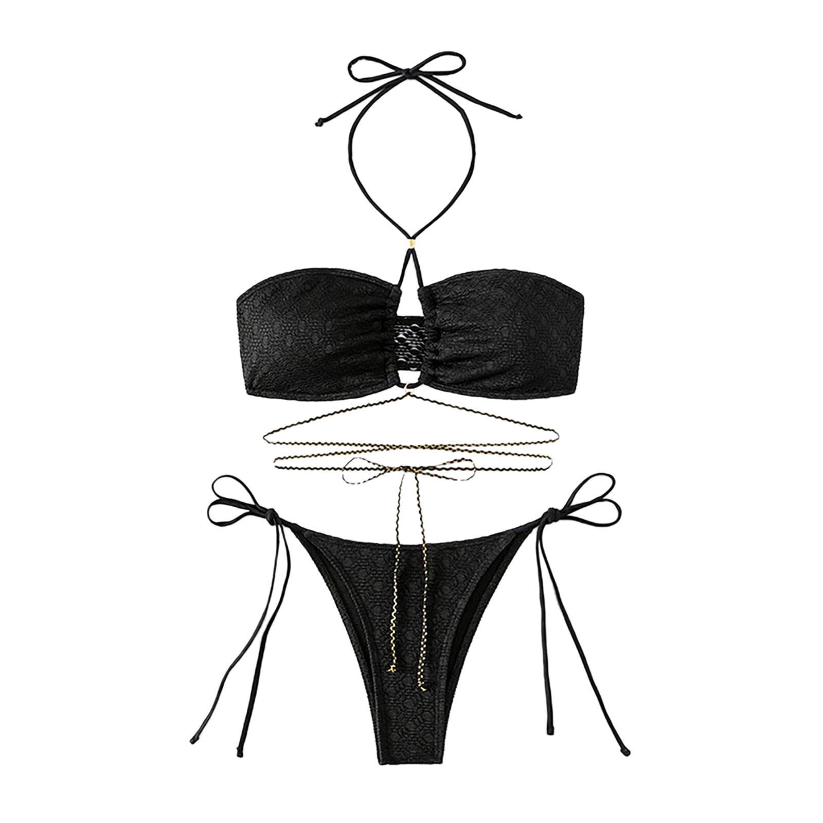 ZHAGHMIN Bikinis Swimsuits for Women Two Piece Halter Bandeau Swimwear ... ZHAGHMIN Bikinis Swimsuits for Women Two Piece Halter Bandeau Swimwear ...