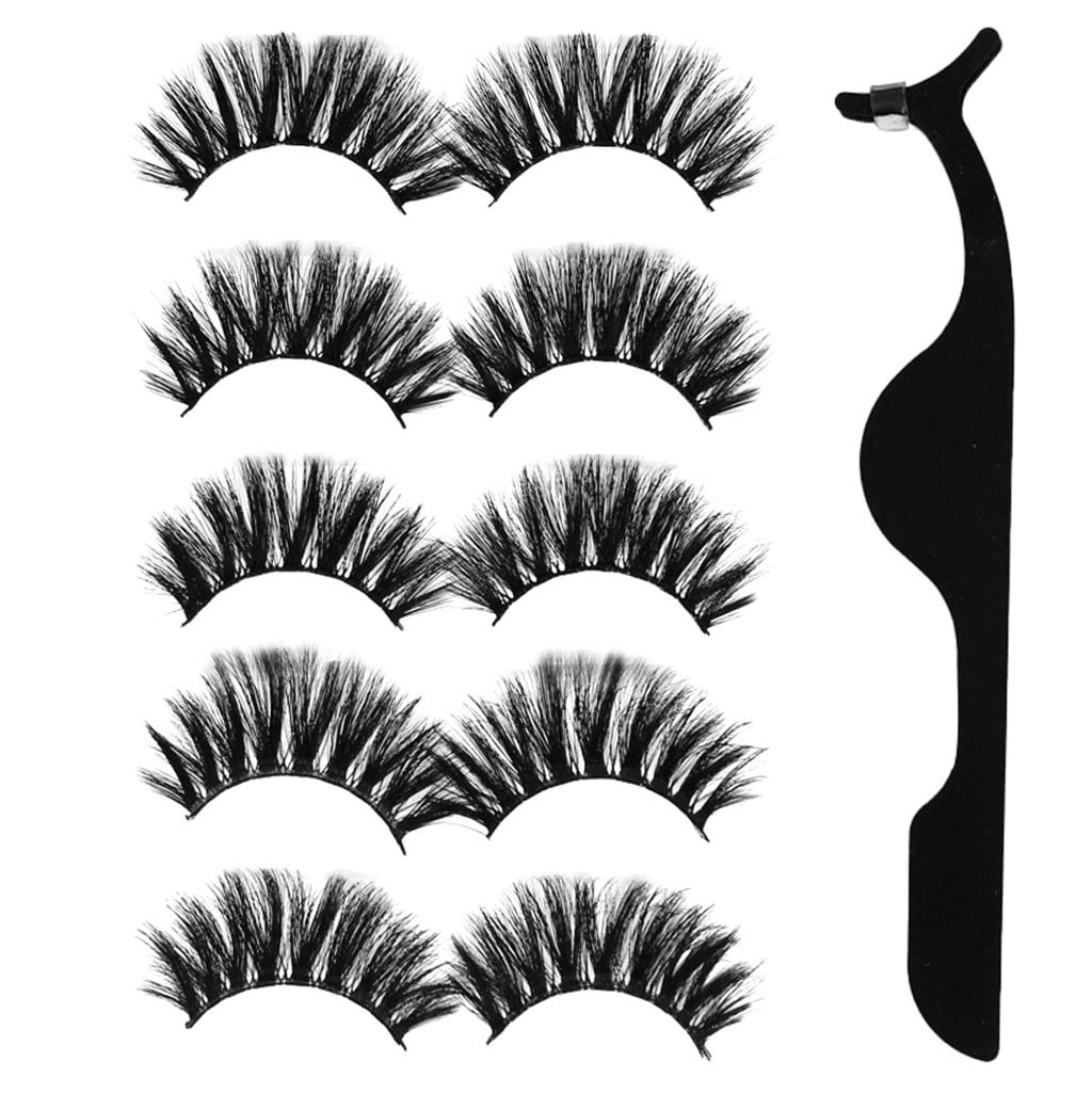 ZHAGHMIN Black Eyeliner Pencils Eyelashes 3D Eyelashes Cluster Handmade ...