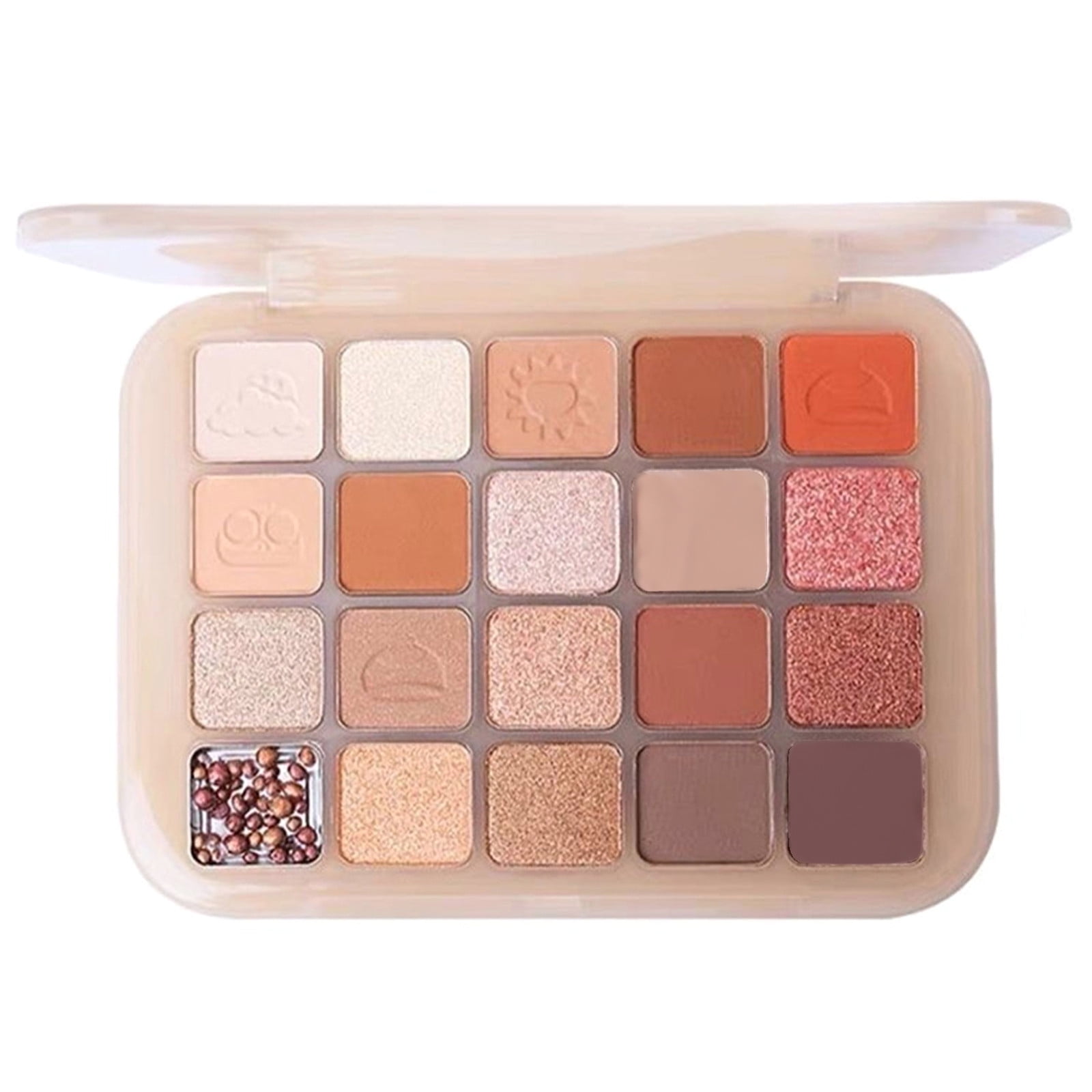 ZHAGHMIN Eyeshadow Glitter Palette Chestnut 20 Color Eye Shadow Plate ...