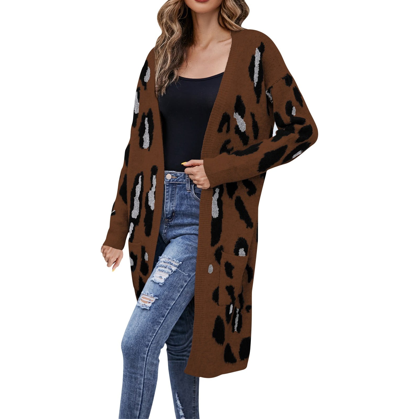 knitwear cardigan animal cardigans Leopard Hearts Knit Cardigan – Peter ...