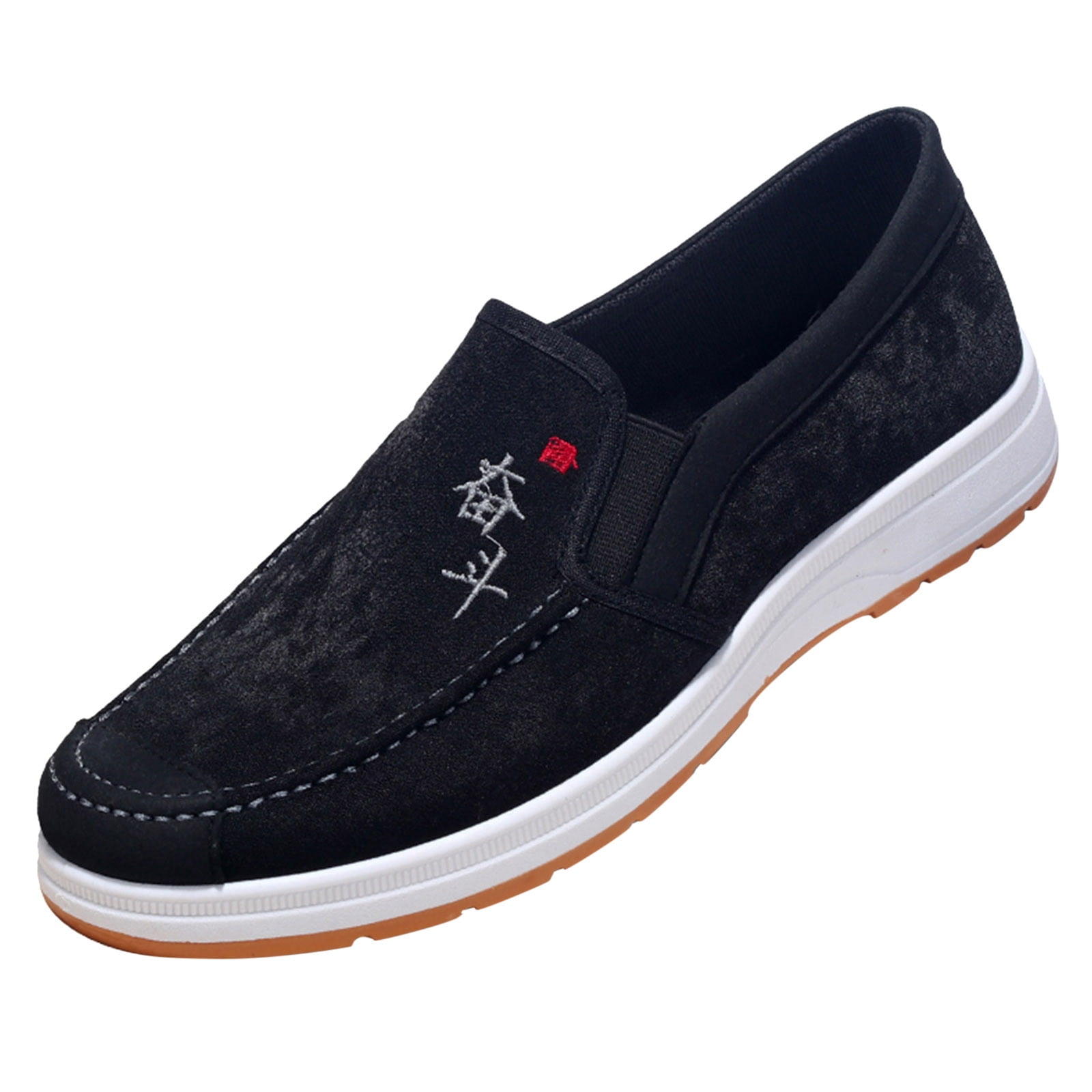 ZHAGHMIN Men's Slip-Resistant Flats Casual Shoes, Low Heel Round Toe ...
