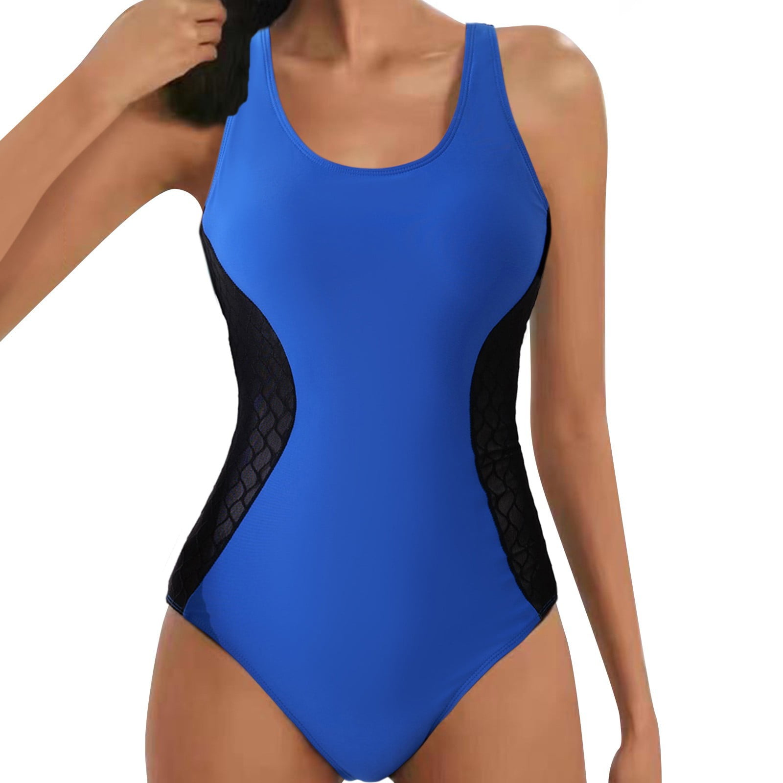 ZHAGHMIN Women'S Crew Neck Swimsuits Seamless High Waist Color Block ... ZHAGHMIN Women'S Crew Neck Swimsuits Seamless High Waist Color Block ...