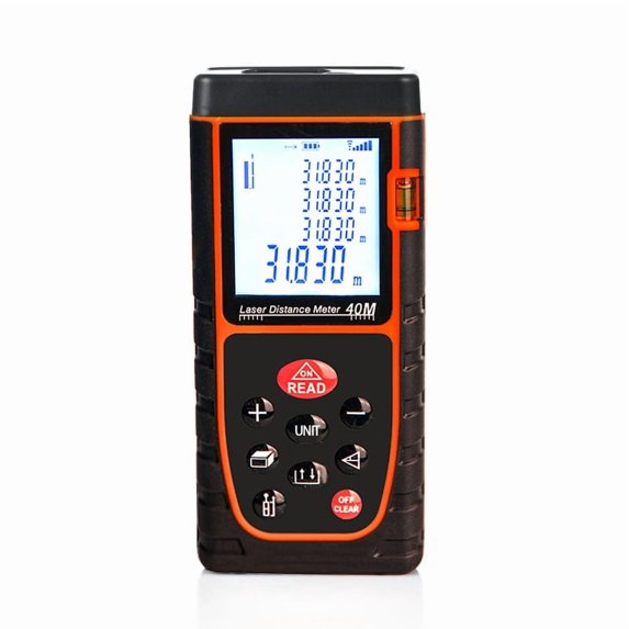 ZHANG-JF Laser Measure, 131Ft Digital Laser Distance Meter with Bubble ...