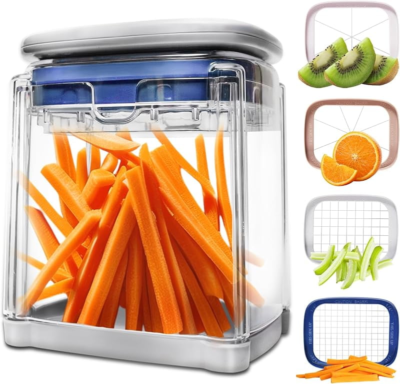 ZHANG XIAO QUAN SINCE 1628 French Fry Cutter 4-in-1 Food Dicer Chop Box ...