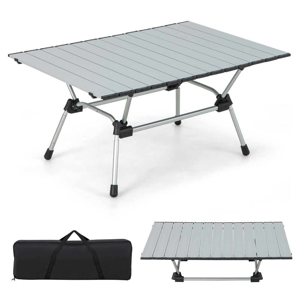 ZHANGBIUBIU Folding Camping Collapsible Aluminum Roll Up Beach with ...