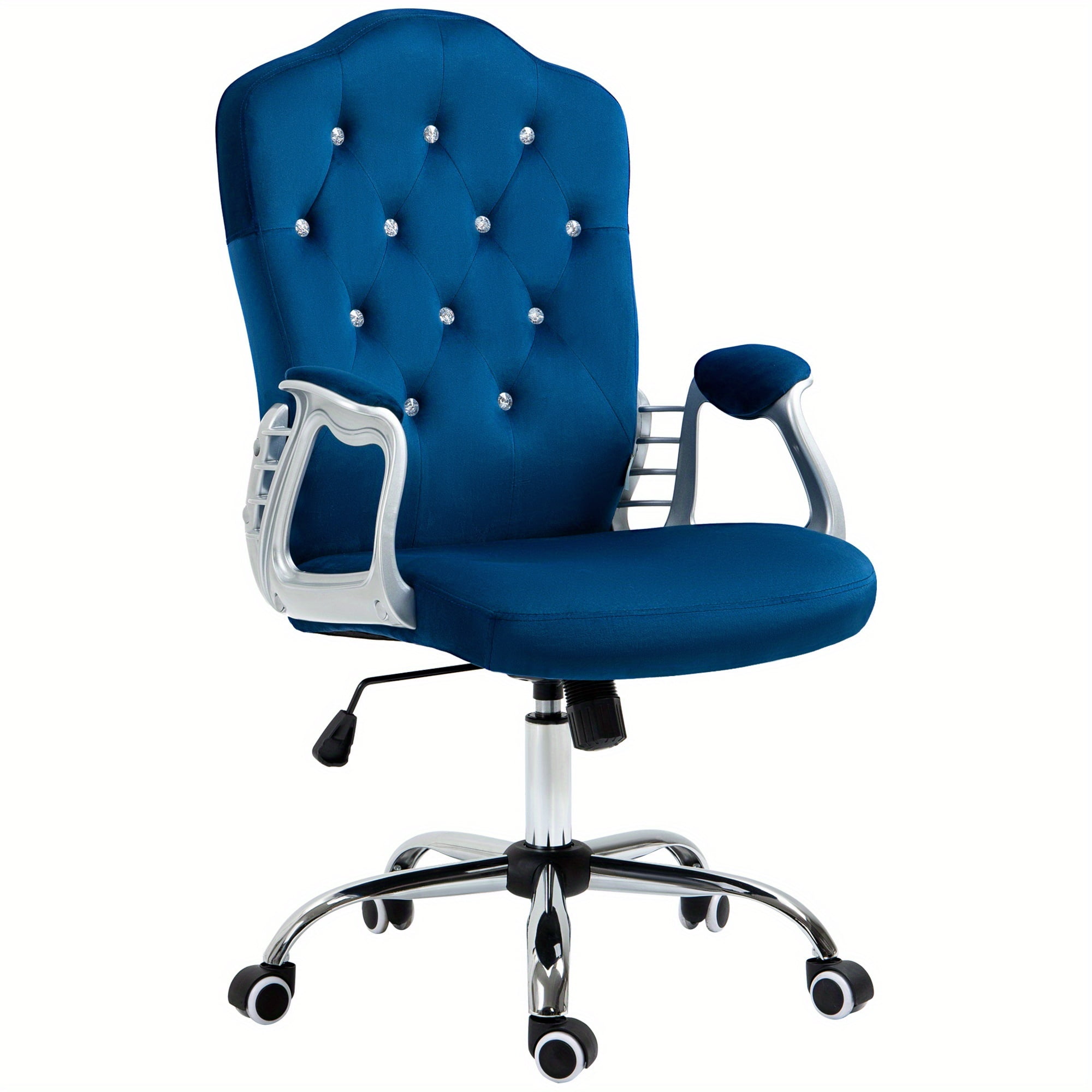 ZHANGBO Office Chair, Velvet Computer Chair, Button Tufted Desk Chair ...