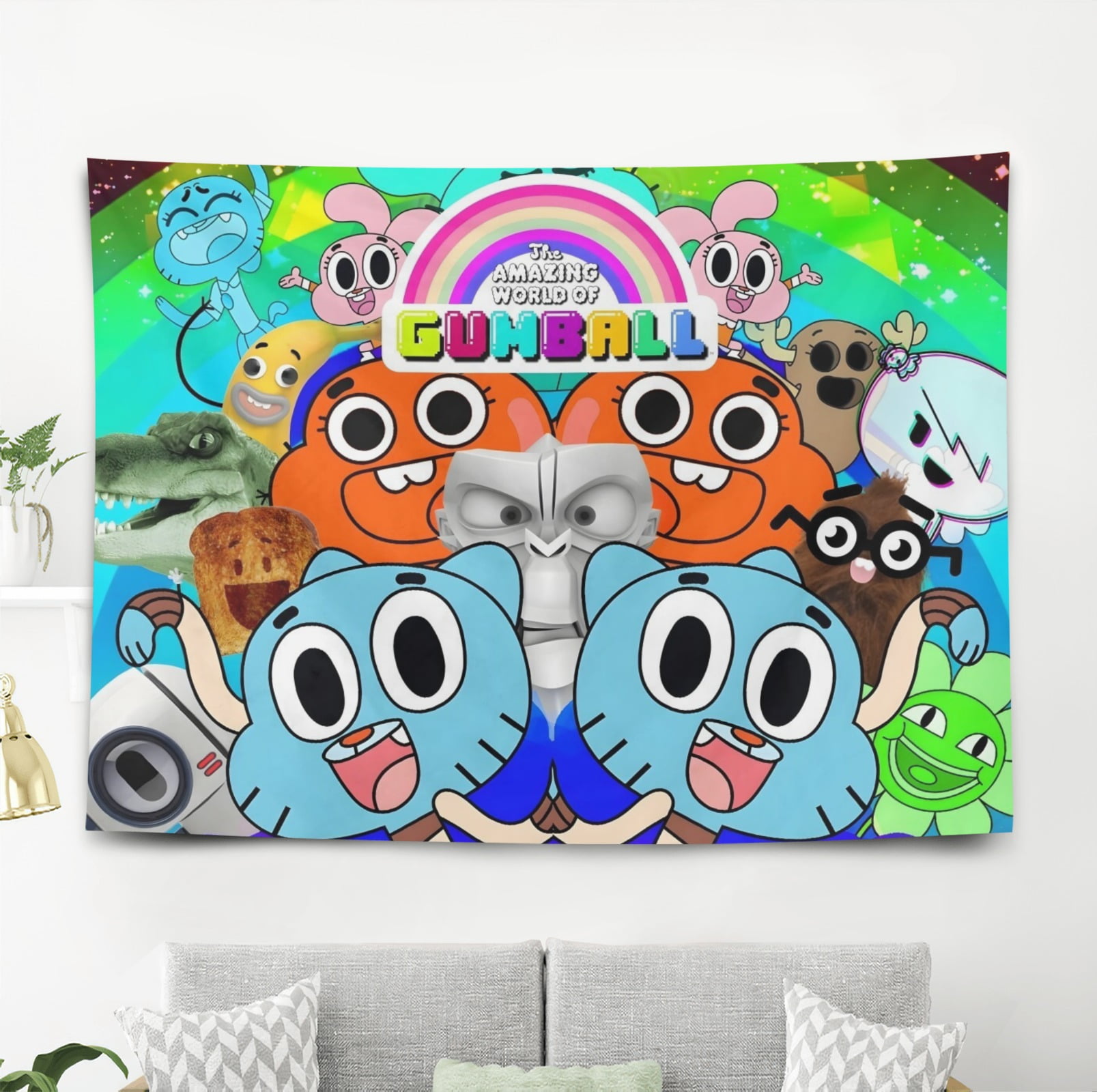 ZHANGCAIFENG The Amazing World of Gumball-Theme Anti-pilling Tapestry ...
