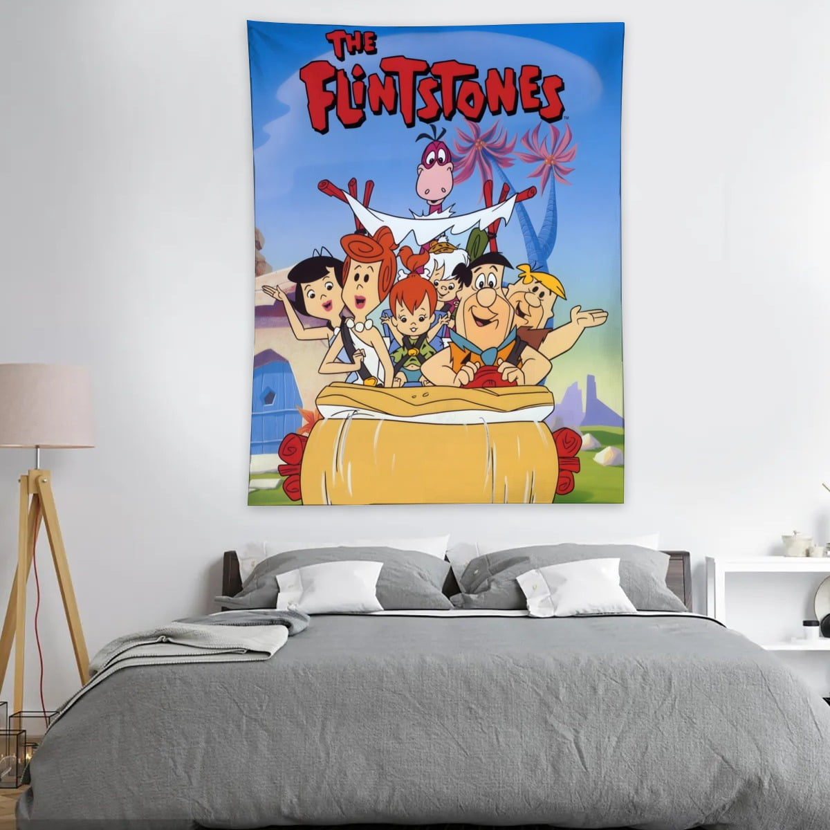 ZHANGCAIFENG Flintstones-Theme Anti-pilling Tapestry Gift Wall Hanging ...