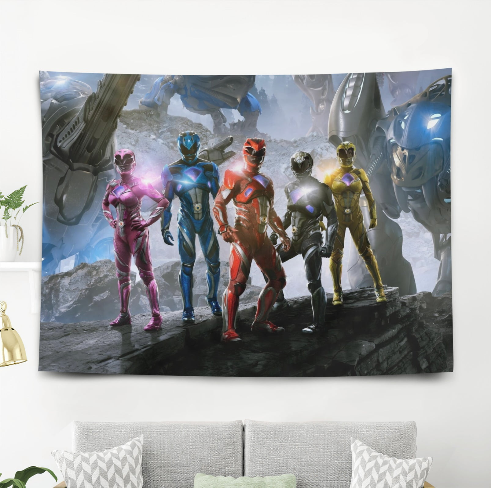 ZHANGCAIFENG Power Rangers -Theme Anti-pilling Tapestry Gift Wall ...