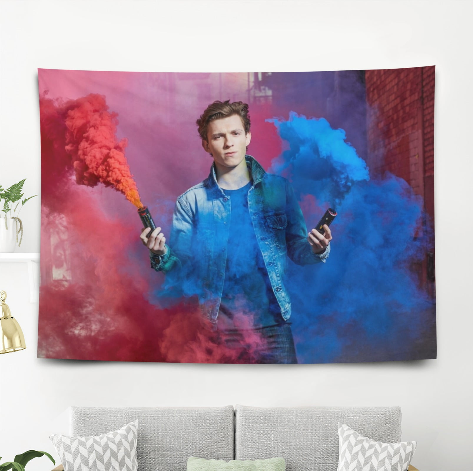 ZHANGCAIFENG Tom Holland-Theme Anti-pilling Tapestry Gift Wall Hanging ...