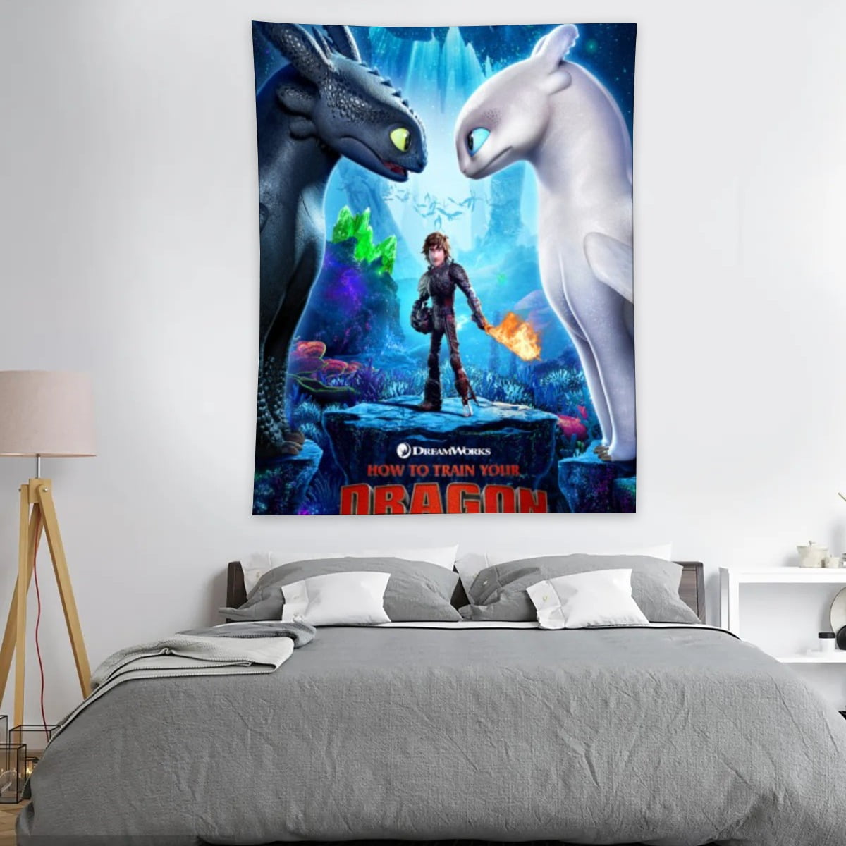 ZHANGCAIFENG How to Train Your Dragon-Theme Anti-pilling Tapestry Gift ...