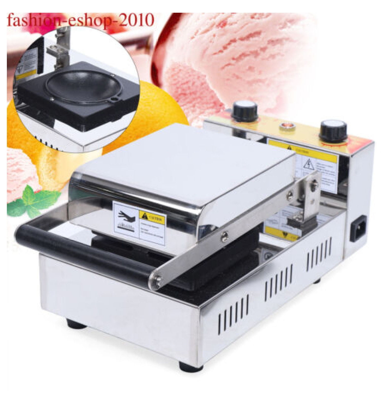 ZHANGHU 1000W Electric Burger Waffle Maker Machine Panini Hamburger ...